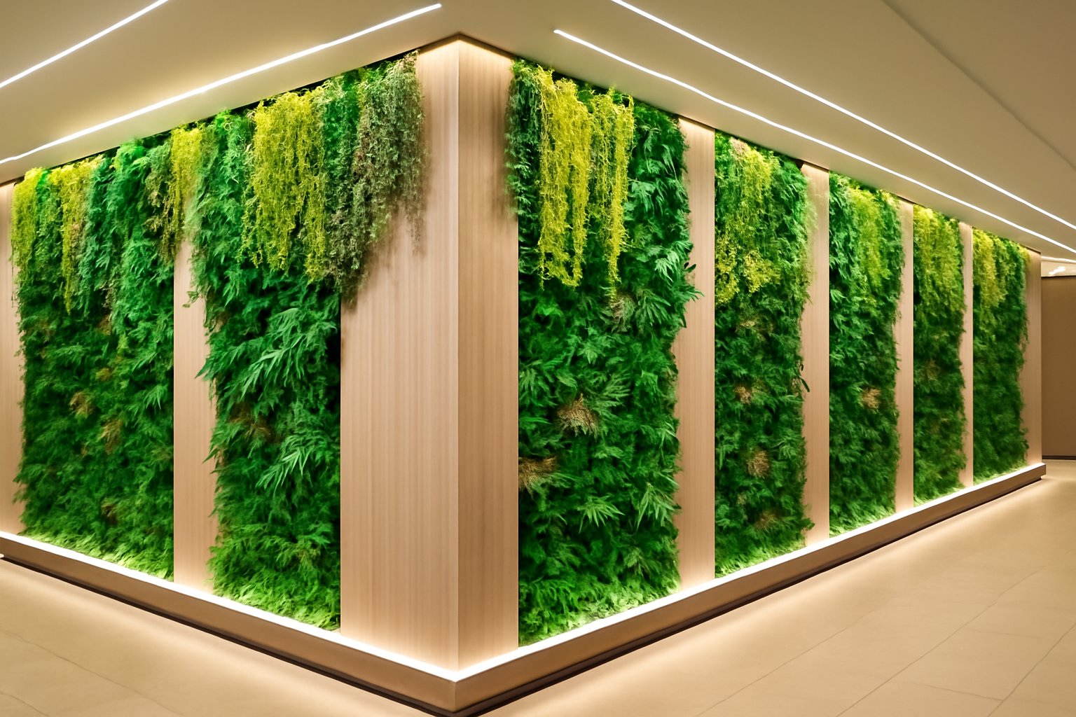 Artificial Green Wall Panels in Dubai – Plants Xpert